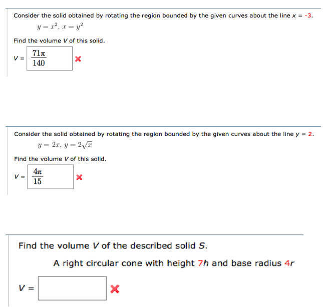 Solved Consider the solid obtained by rotating the region | Chegg.com