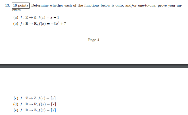 Solved 13. 10 points Determine whether each of the functions | Chegg.com