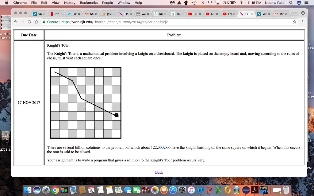 Solved Chrome File Edit View History Bookmarks People Window | Chegg.com