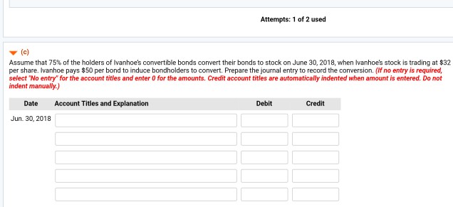Solved Attempts: 1 of 2 used | (c) Assume that 75% of the | Chegg.com