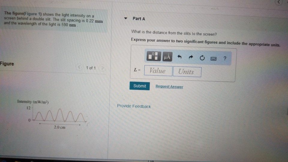 Solved The figure(Figure 1) shows the light intensity on a | Chegg.com