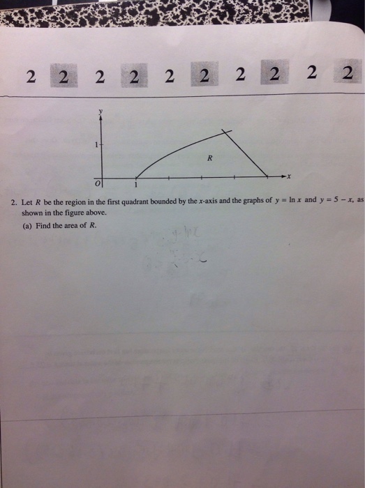 Solved 이 2. Let R be the region in the first quadrant | Chegg.com