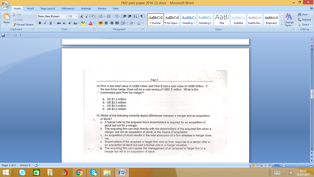 Solved FM2 Past Paper 2016 2 docx Microsoft Word Insert Chegg solved-fm2-past-paper-2016-2-docx-microsoft-word-insert-chegg