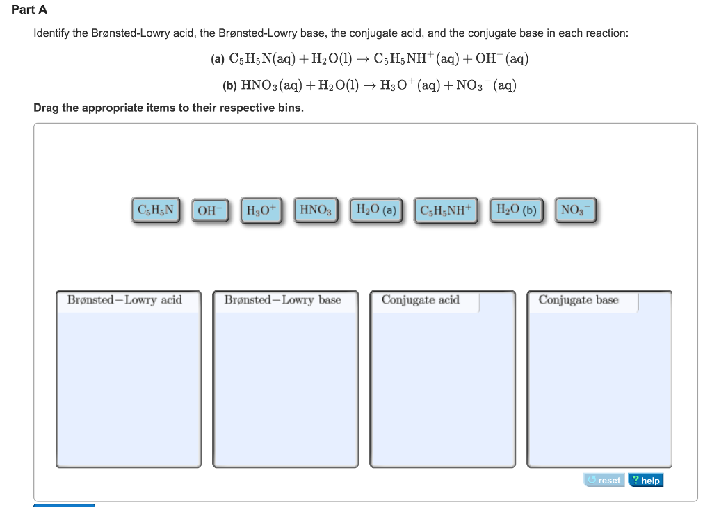 Solved Identify the Bronsted-Lowry acid, the Bronsted-Lowry | Chegg.com