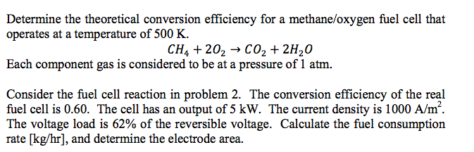 Solved Determine the theoretical conversion efficiency for a | Chegg.com