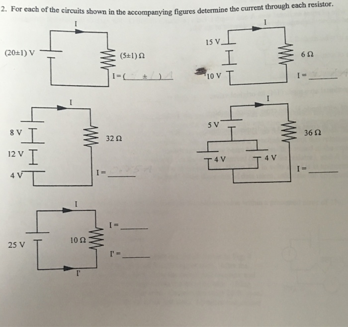 Solved For each of the circuits shown in the accompanying | Chegg.com