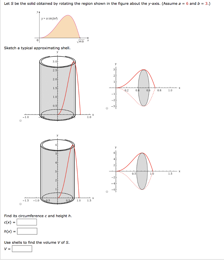 Solved Let S be the solid obtained by rotating the region | Chegg.com