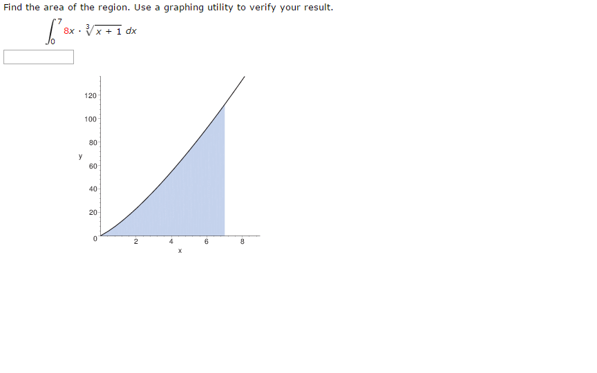 Solved Find the area of the region. Use a graphing utility | Chegg.com