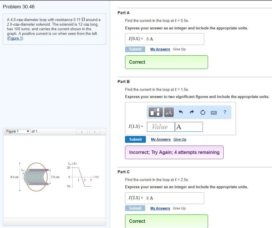 Solved Problem 30.46 Part A A 40-cm-diameter loop with | Chegg.com