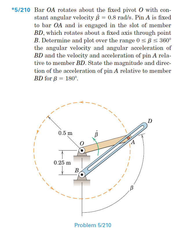 Solved I am looking for the solution of meriam dynamics, 8th | Chegg.com