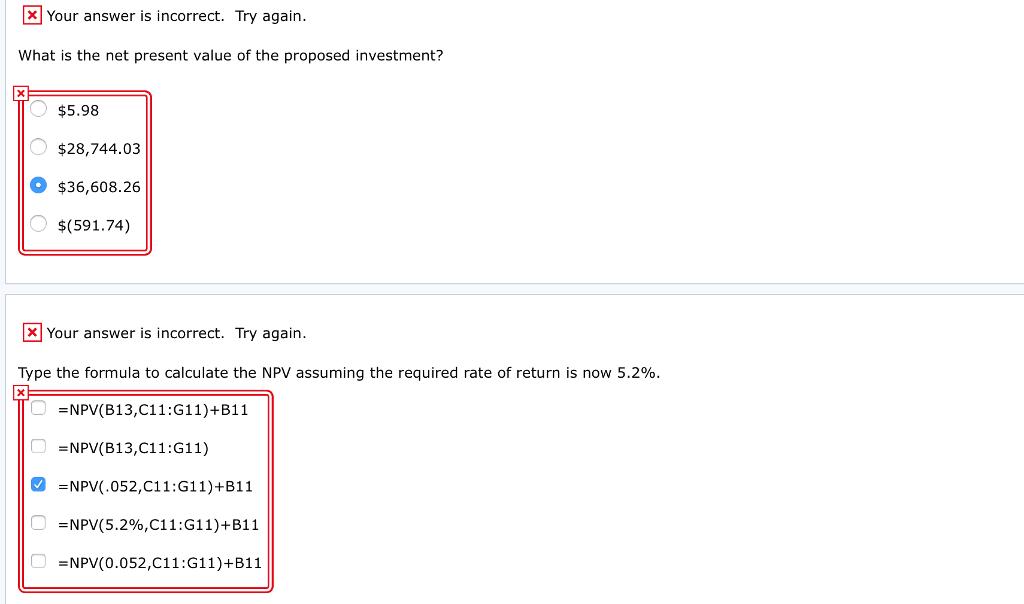 Solved C D E F G 1 How to Use the NPV and IRR Functions in | Chegg.com