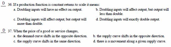 Solved For each question, briefly explain why the choice | Chegg.com