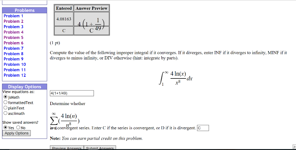 Solved Compute the value of the following improper | Chegg.com