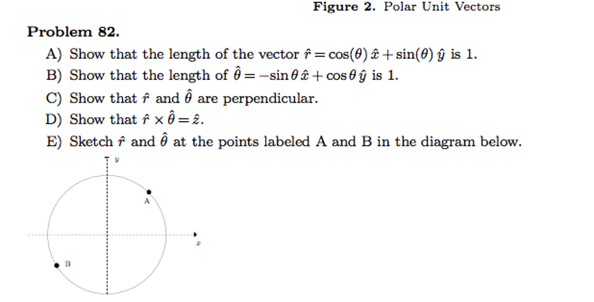 Solved Show that the length of the vector r = cos(theta) x + | Chegg.com