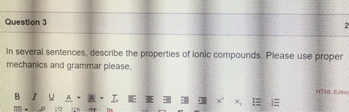 Solved In several sentences, describe the properties of | Chegg.com