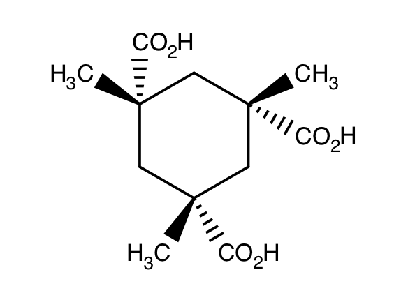 Solved The structure of Kemp's triacid is shown in the | Chegg.com