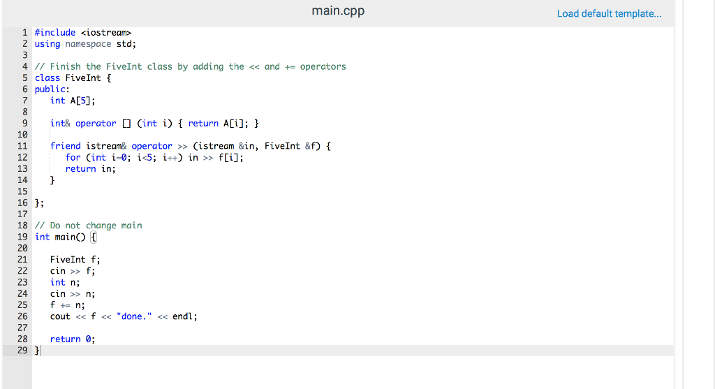 Solved Consider the class FiveInt that holds an array of 5 | Chegg.com Solved Consider the class FiveInt that holds an array of 5 | Chegg.com