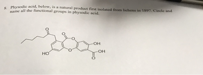 Solved Physodic acid, below, is a natural product first | Chegg.com