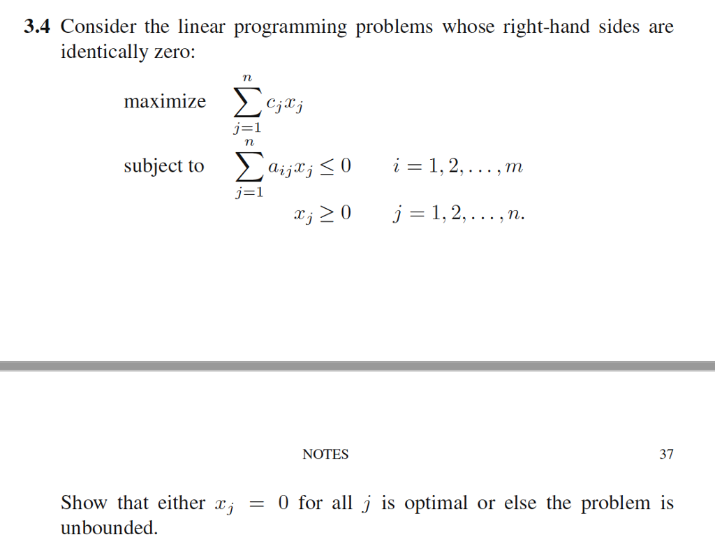 Solved 34 Consider The Linear Programming Problems Whose 7192