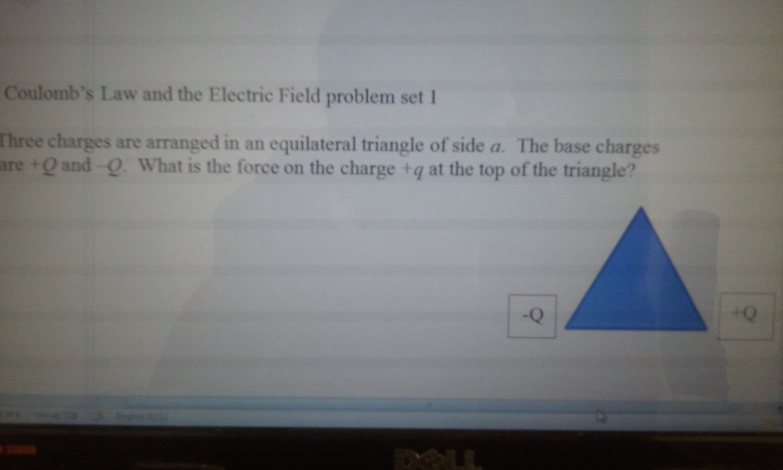 Solved Coulomb's Law and the Electric Field problem set 1 | Chegg.com