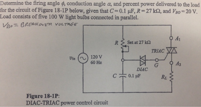 Solved Determine the firing angle phi, conduction angle | Chegg.com