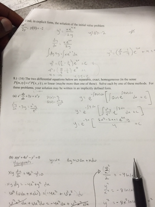 Solved Find in explicit form, the solution of the initial | Chegg.com