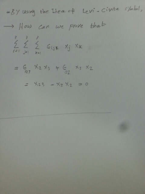 Solved By using the idea of Levi-Civita symbol, How can we | Chegg.com