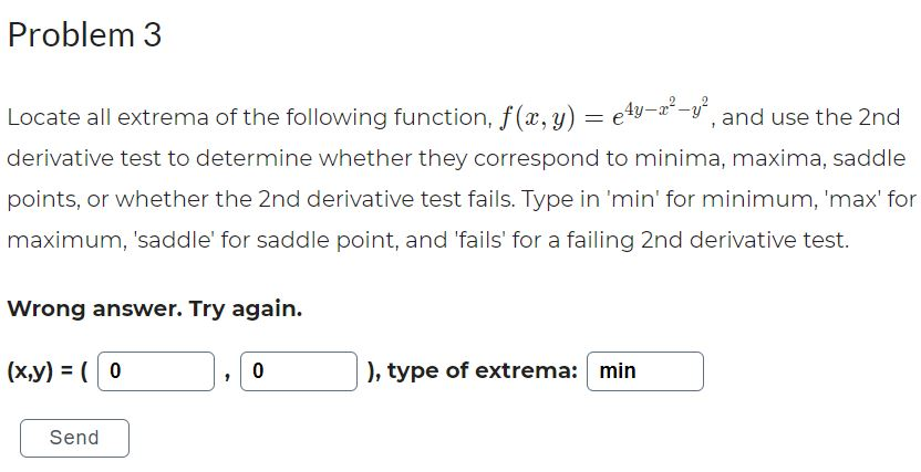 Solved Problem3 Locate all extrema of the following | Chegg.com
