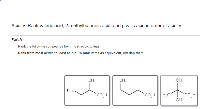 Solved Rank the following compounds from most acidic to | Chegg.com