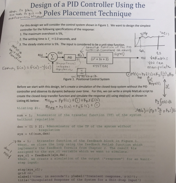 Solved Provide the MATLAB code to plot the new root loci to | Chegg.com