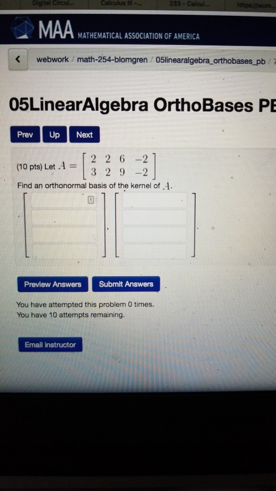 Solved MAA MATHEMATICAL ASSOCIATION OF AMERICA K webwork | Chegg.com