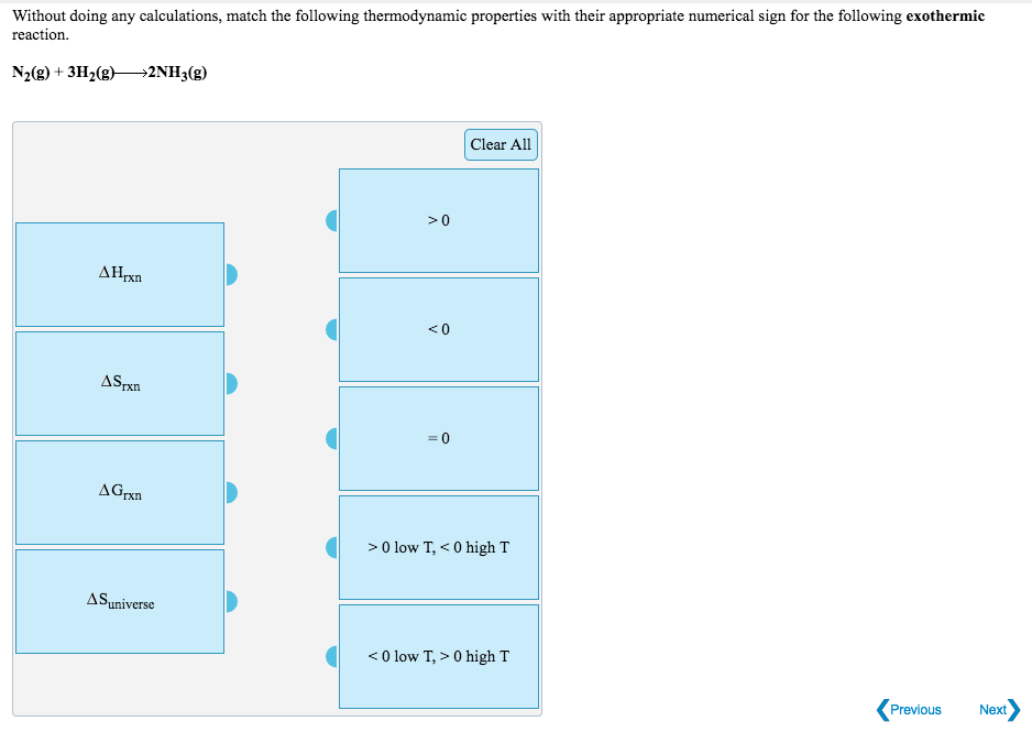 Solved Without doing any calculations, match the following | Chegg.com