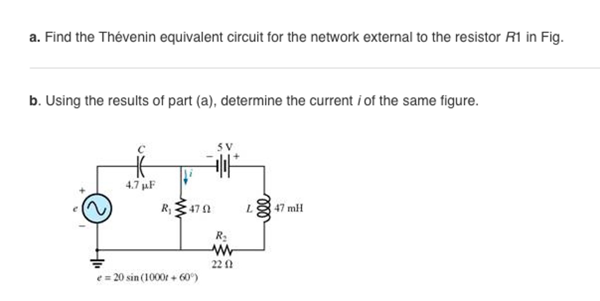 Solved Find the Thevenin equivalent circuit for the network | Chegg.com