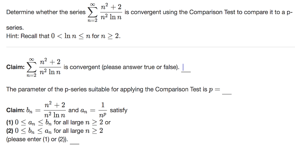 Solved Determine whether the series is convergent using the | Chegg.com