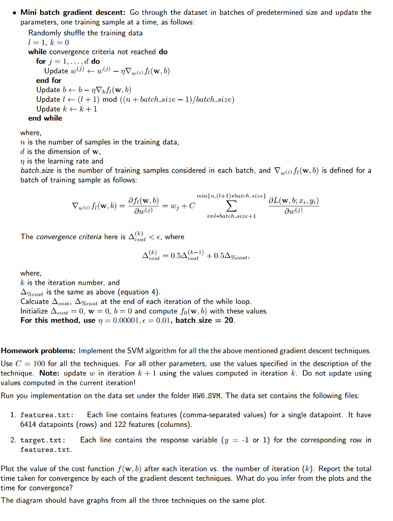 In the problem, you will implement the soft margin | Chegg.com