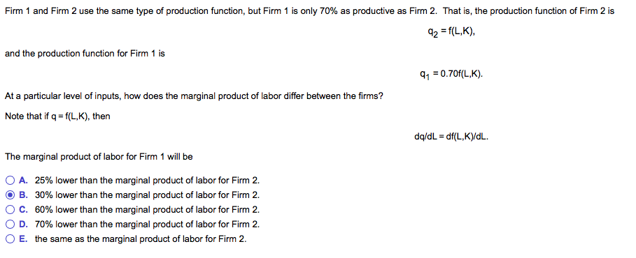 Solved Firm 1 and Firm 2 use the same type of production | Chegg.com