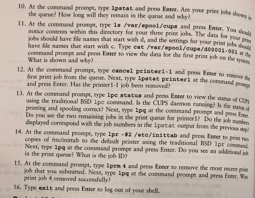Solved Project 10-1 In this hands-on project, you use | Chegg.com