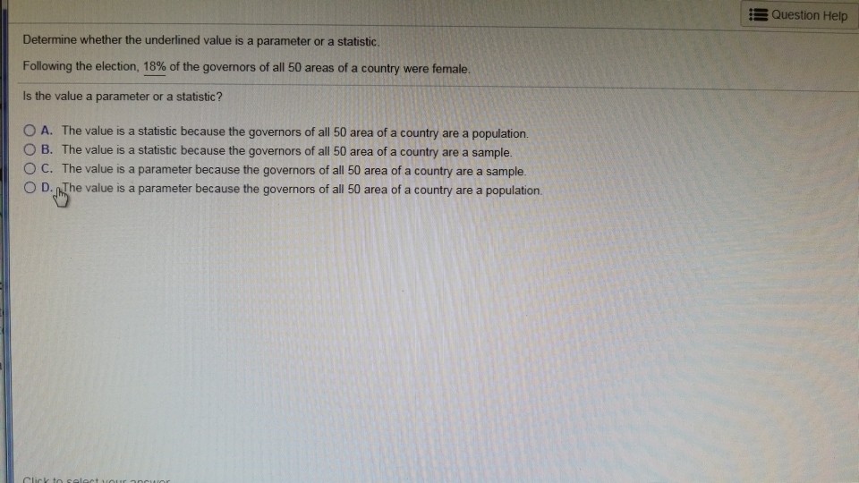 Solved Question Help I Determine Whether The Underlined