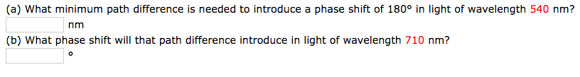 Solved What is minimum path difference needed to introduce a | Chegg.com