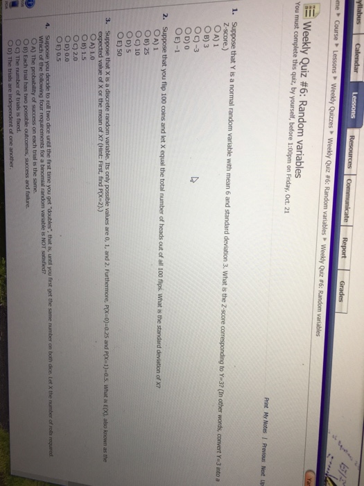 Solved Suppose that Y is a normal random variable with mean | Chegg.com