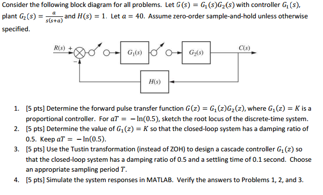 Solved Consider the following block diagram for all | Chegg.com