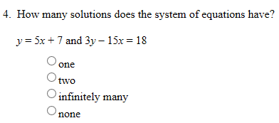 Solved How many solutions does the system of equations have? | Chegg.com