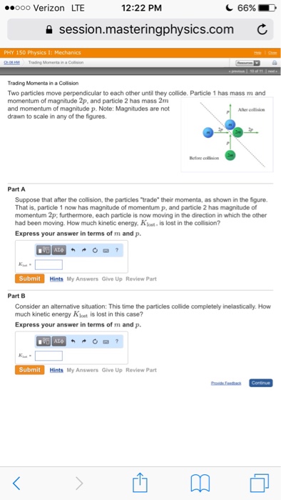 Solved Two particles move perpendicular to each other unM | Chegg.com