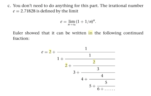 Solved 2. Continued fractions a. Show that the Golden Ratio | Chegg.com