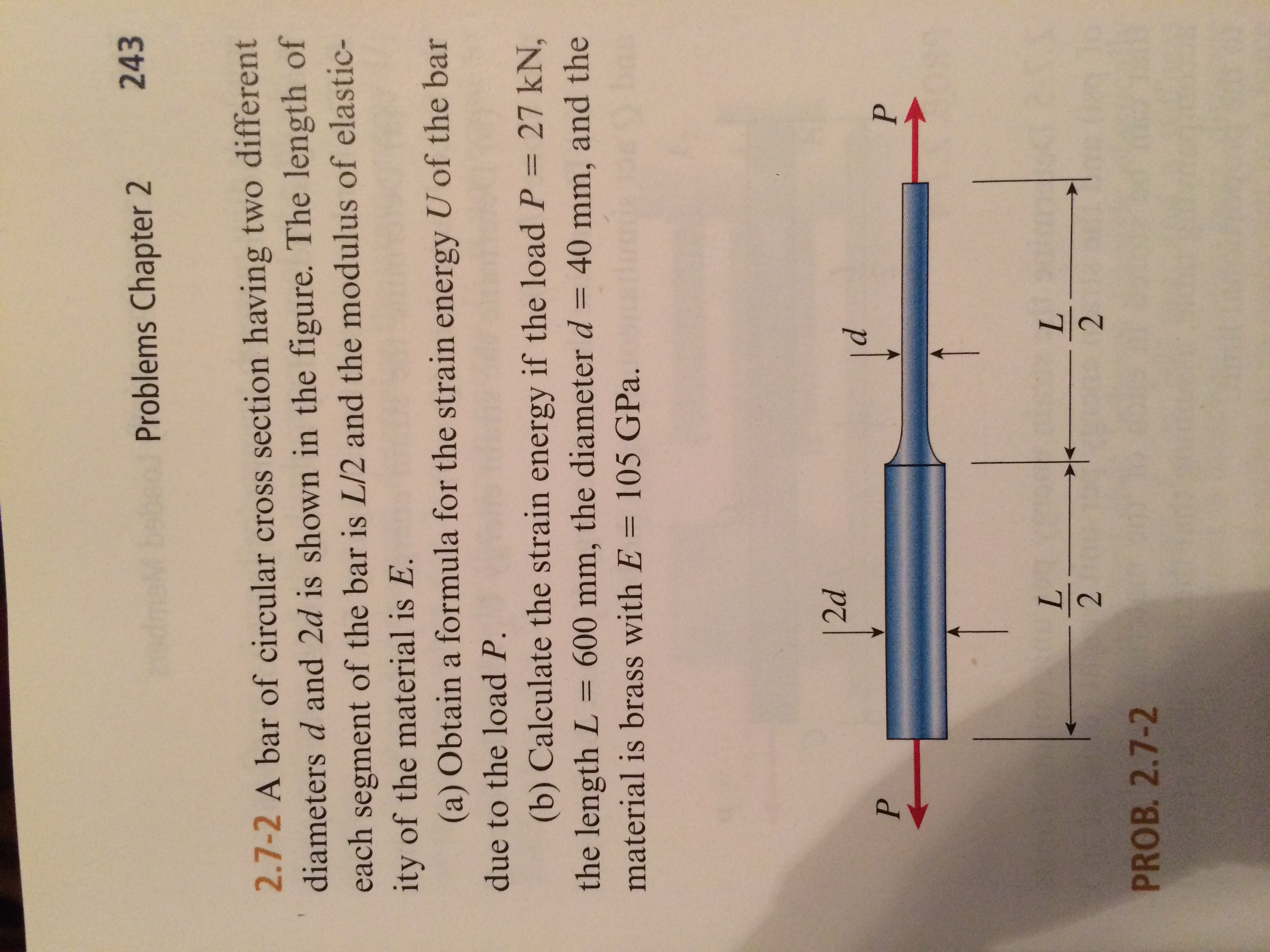 Solved A bar of circular cross section having two different | Chegg.com