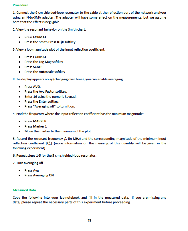 Solved Lab Exercise 4: Shielded-Loop Resonators Objective | Chegg.com