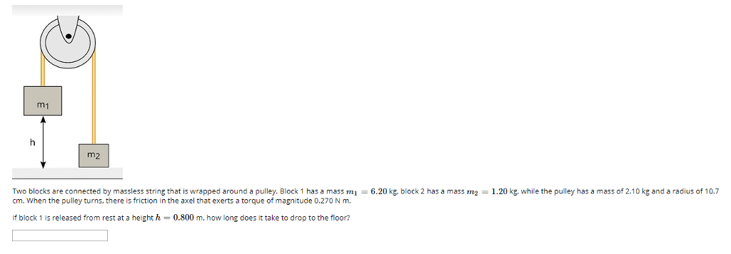 Solved m1 m2 Two blocks are connected by massless string | Chegg.com