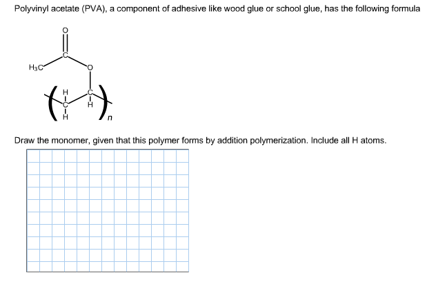 Solved Draw the monomer, given that this polymer forms by | Chegg.com