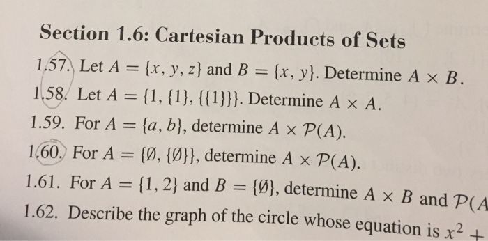 Solved Section 1 2 Subsets 1 10 Give Examples Of Three