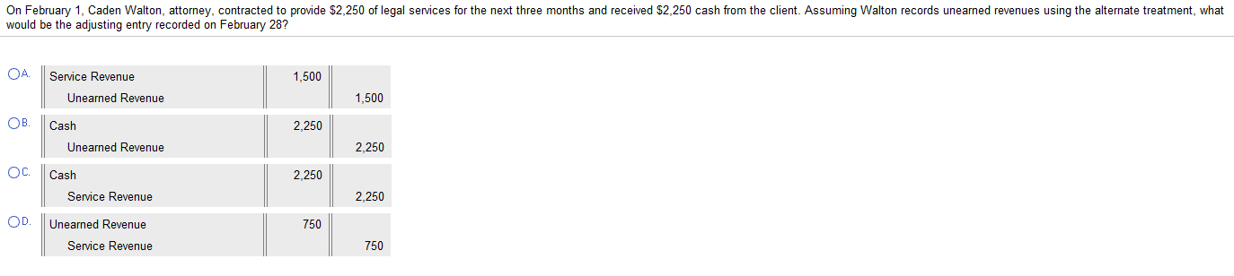 Solved On February 1, Caden Walton, attorney, contracted to | Chegg.com